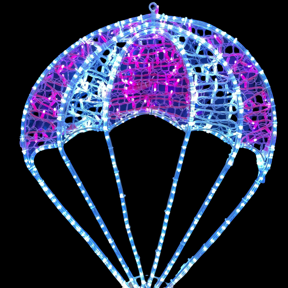 Buy new LED Christmas Parachuting Gift Pink 140cm | Christmas Complete