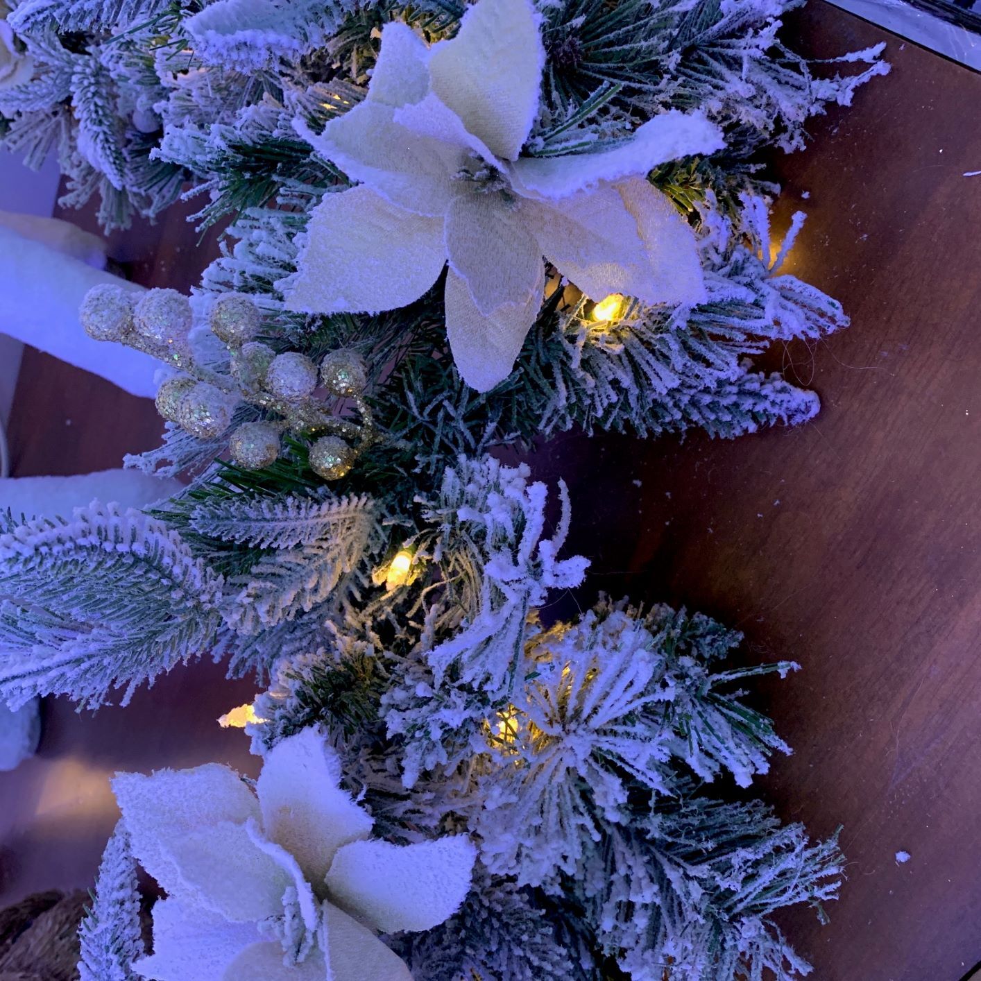 Buy New Season Christmas Stunning Frosted Colonial Garland with Lights ...