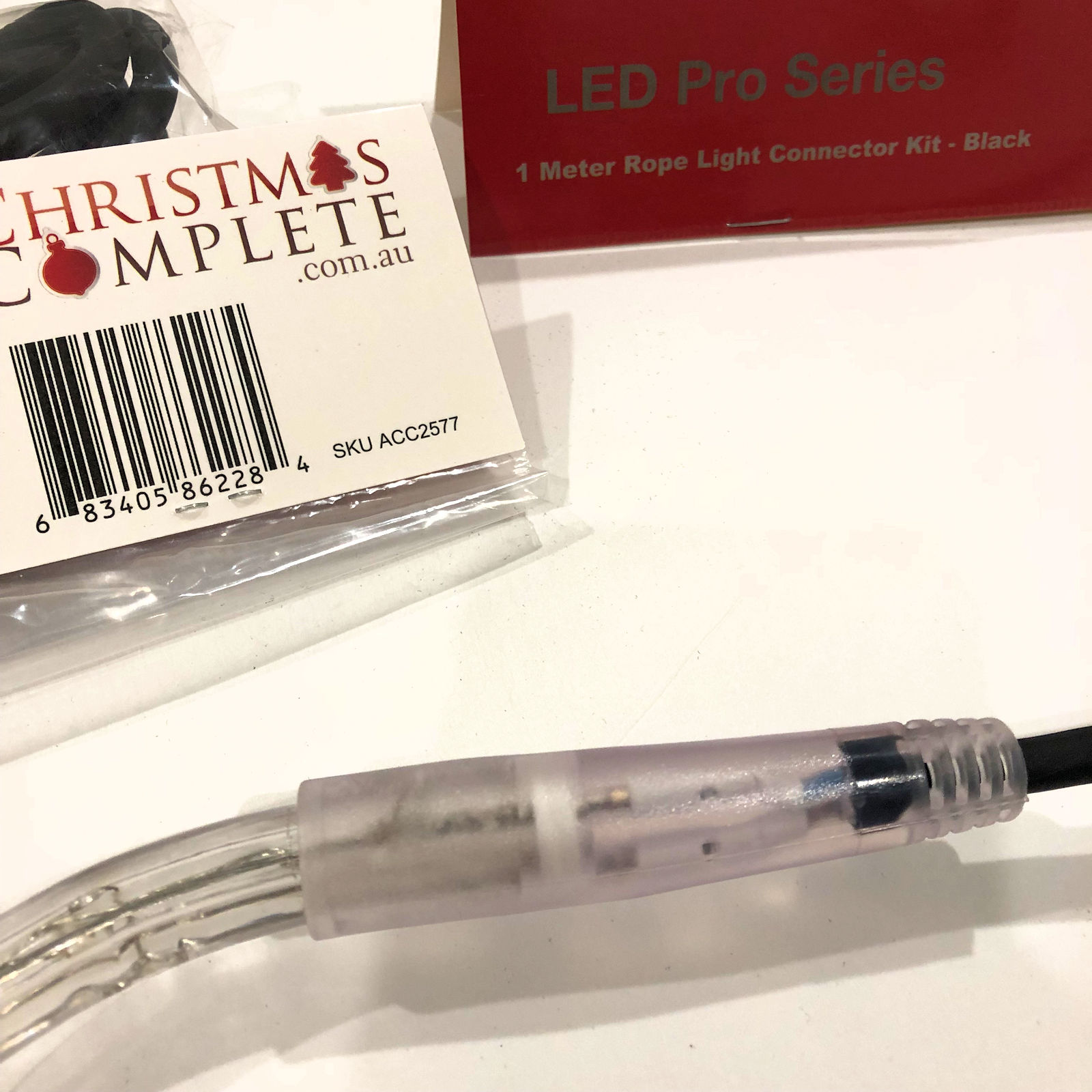 Buy New 1 Metre Extension cord LED Light Rope 2 pin Black online from ...