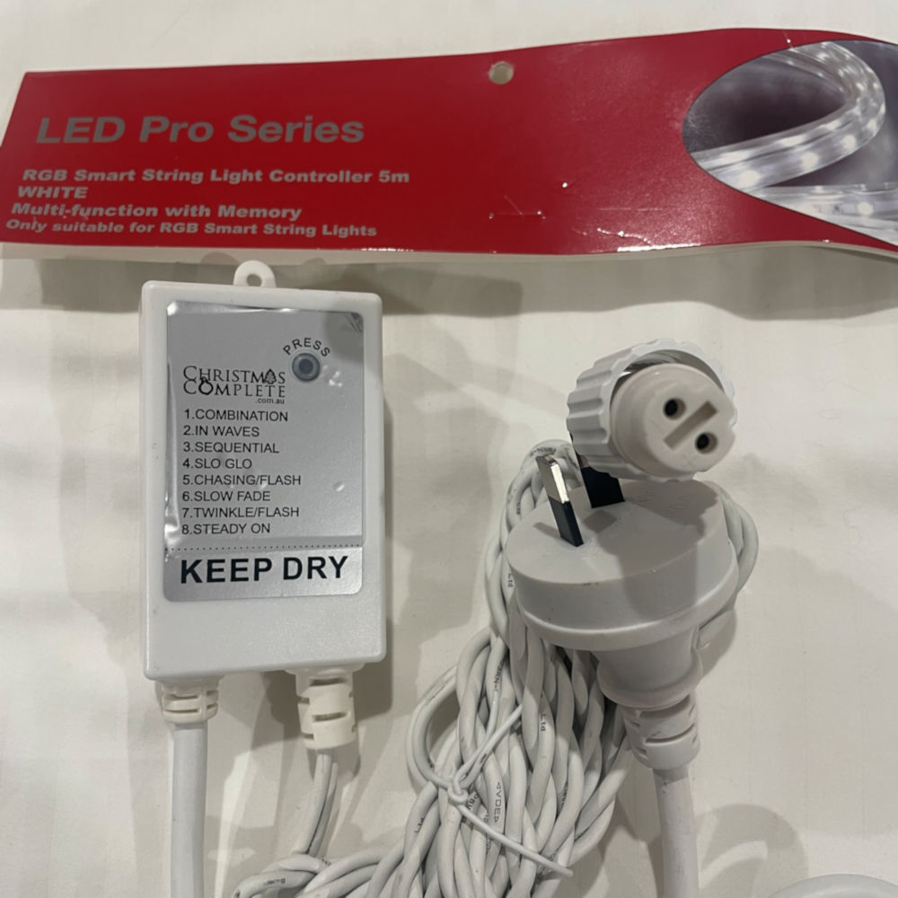 RGB String Light 8 Function Wi-Fi Controller Power Cord | Christmas ...