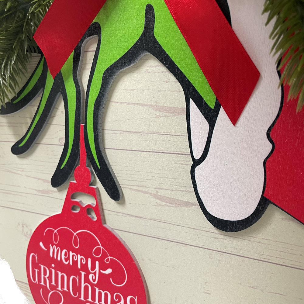 Wooden Green Elf Holding Bauble 30cm | We'll Make Your Christmas Complete