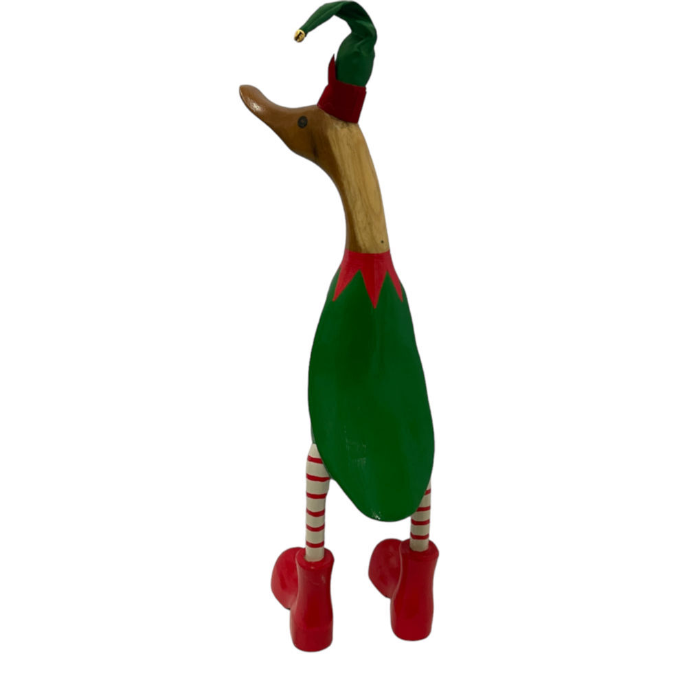 Elf Duck Red & Green 35cm | Christmas Complete