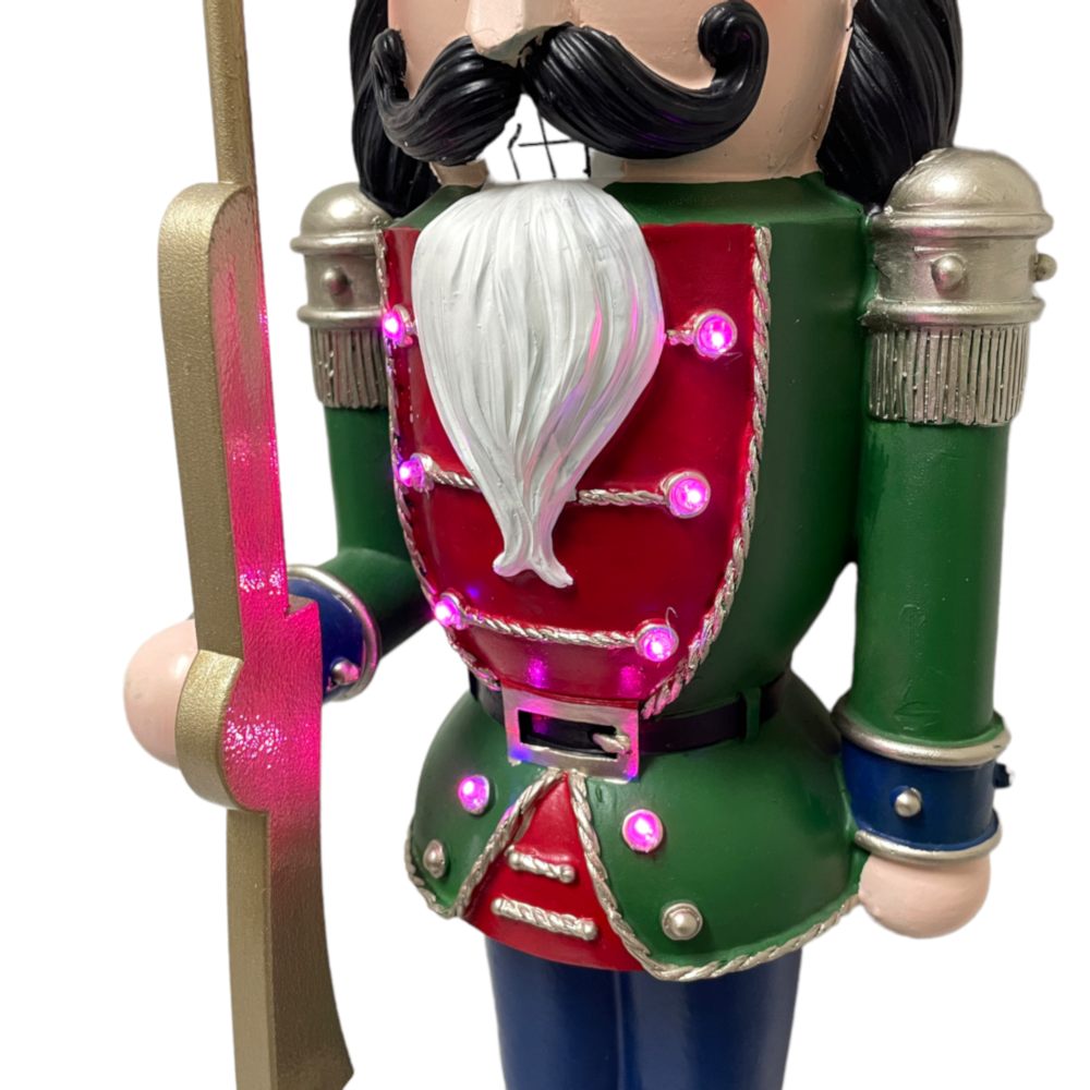 Nutcracker Green/Blue LED 61cm | We'll make your Christmas Complete