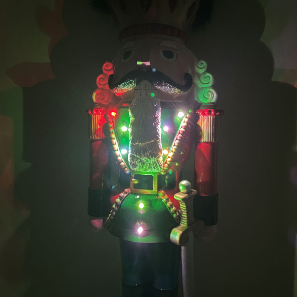 Nutcracker Red/Blue LED 89cm | We'll make your Christmas Complete