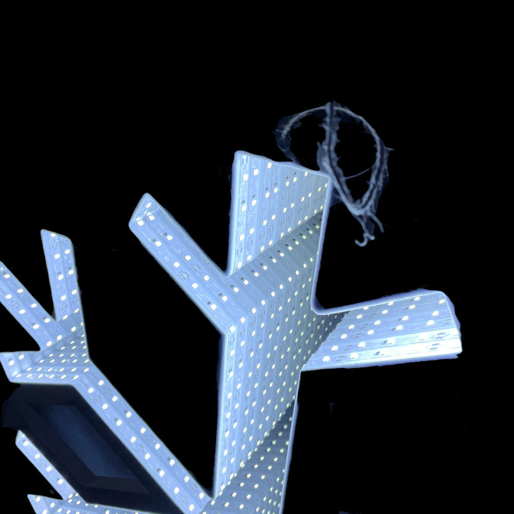 Infinity Hanging Snowflake Large White 60cm | We'll make your Christmas ...