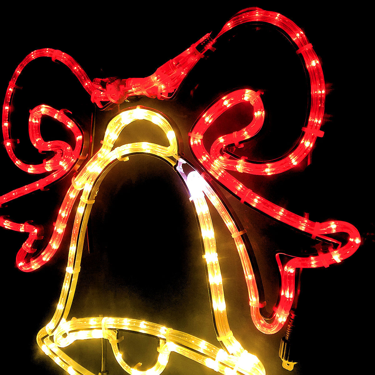 Bell with Red Bow Rope Light Motif | Christmas Complete