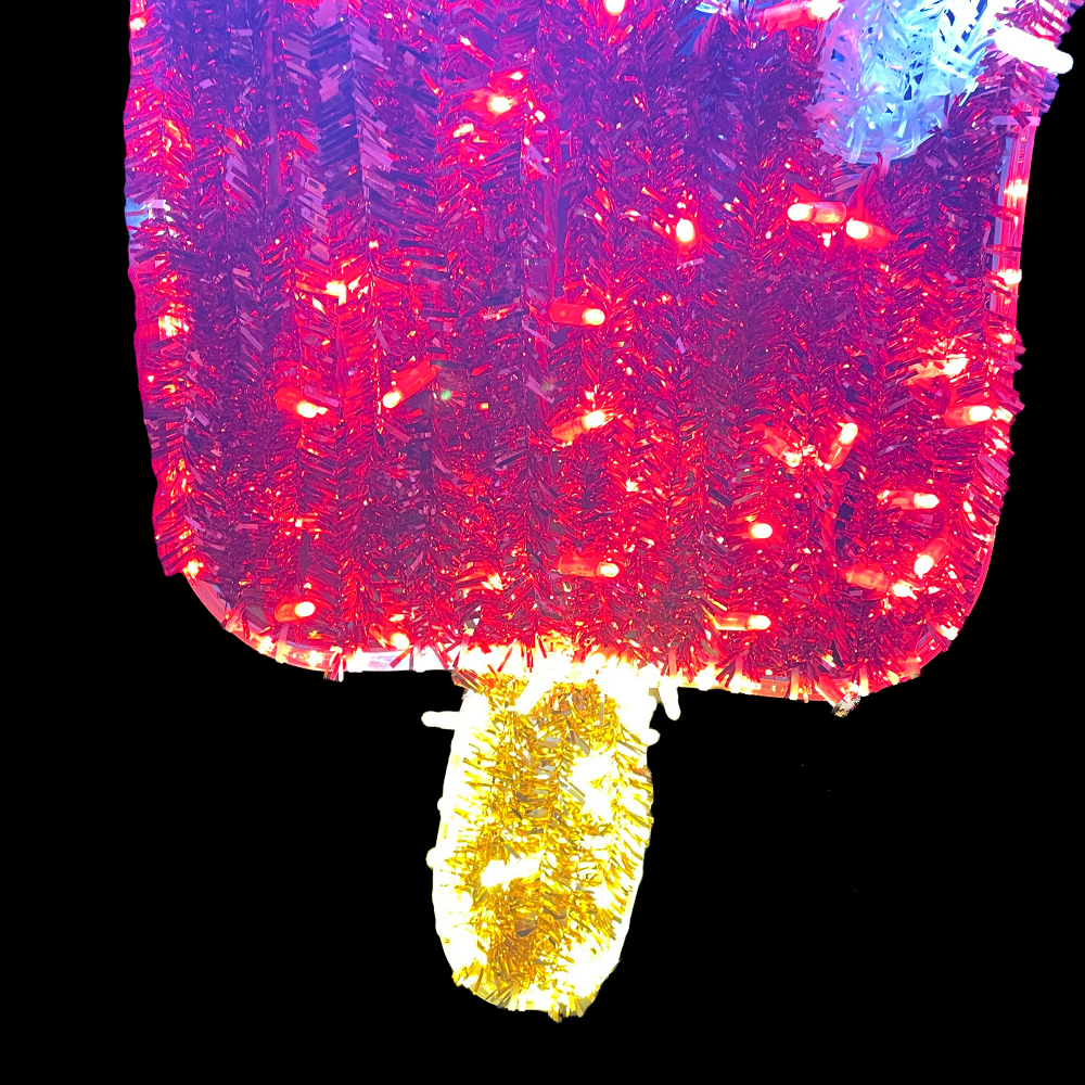 Candy Red Ice Cream Stick 105cm | Christmas Complete