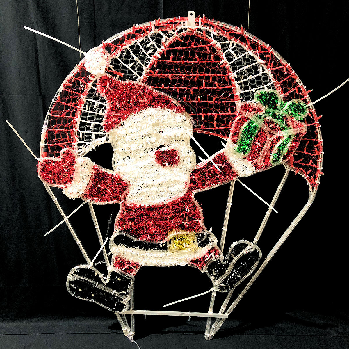 Large Santa Parachute Rope Light Motif | Christmas Complete