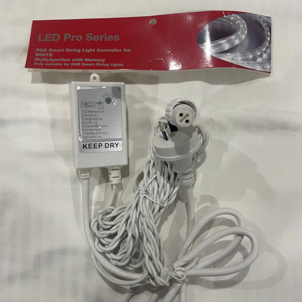 RGB String Light 8 Function Wi-Fi Controller Power Cord | Christmas ...