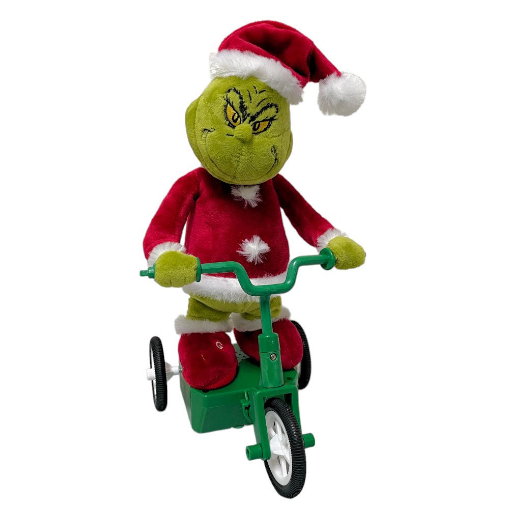 Animated Grinch on Scooter 30cm | Christmas Complete