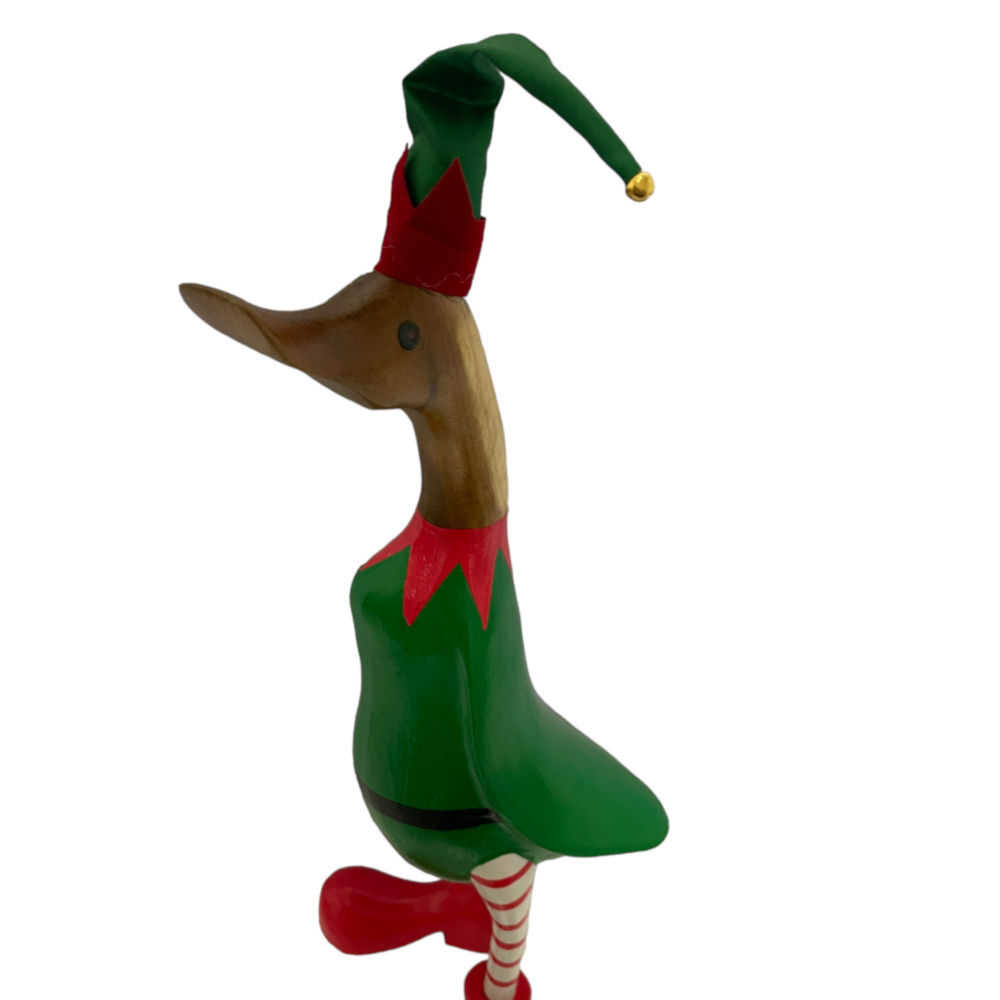 Elf Duck Red & Green 35cm | Christmas Complete