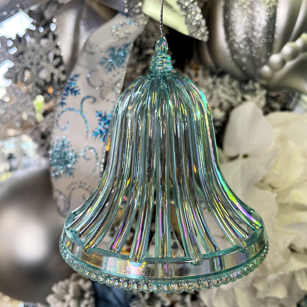 Tiffany Blue Liberty Bell Hanging 9cm | Christmas Complete