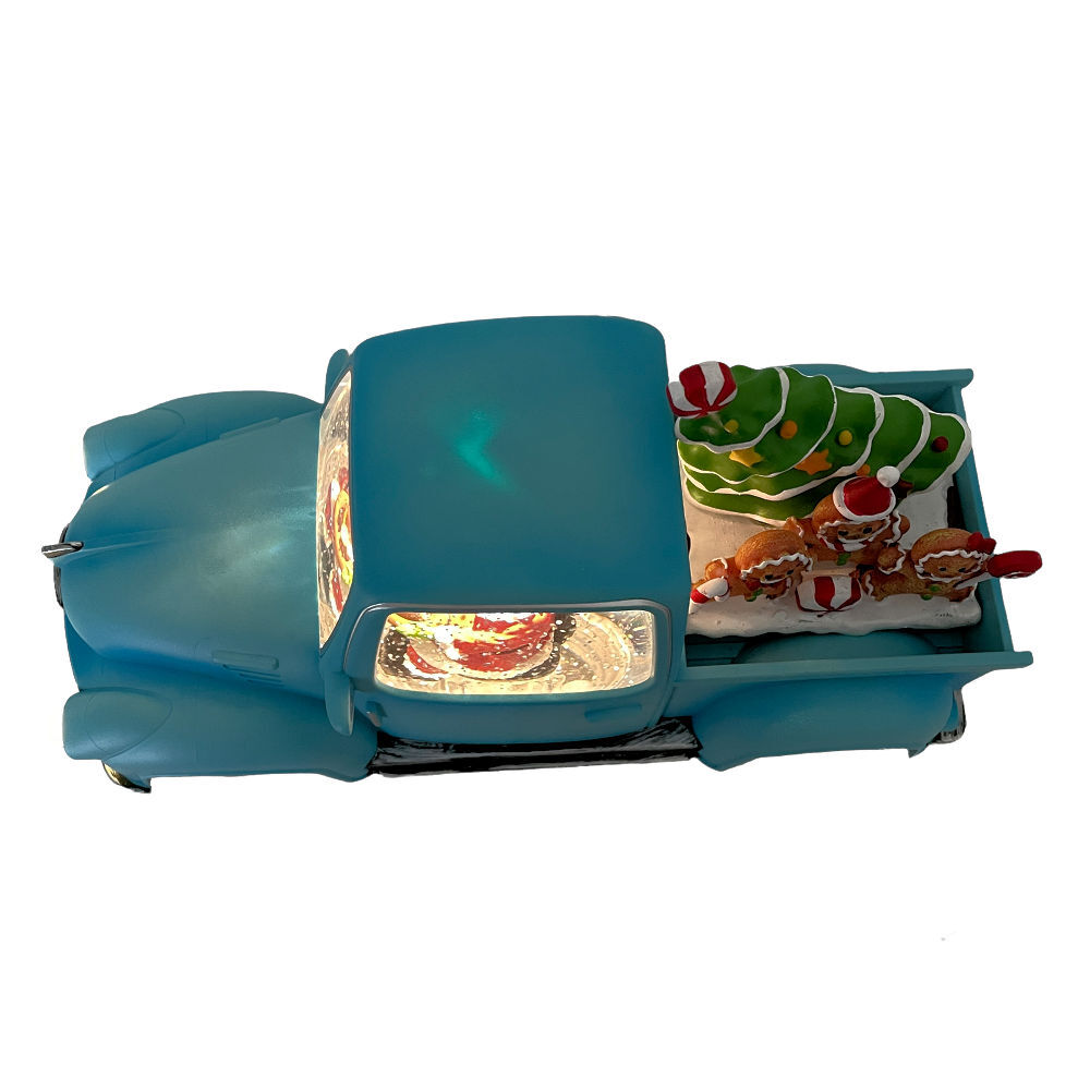 Lantern Blue Ute Santa/Gingerbread 17cm | Christmas Complete
