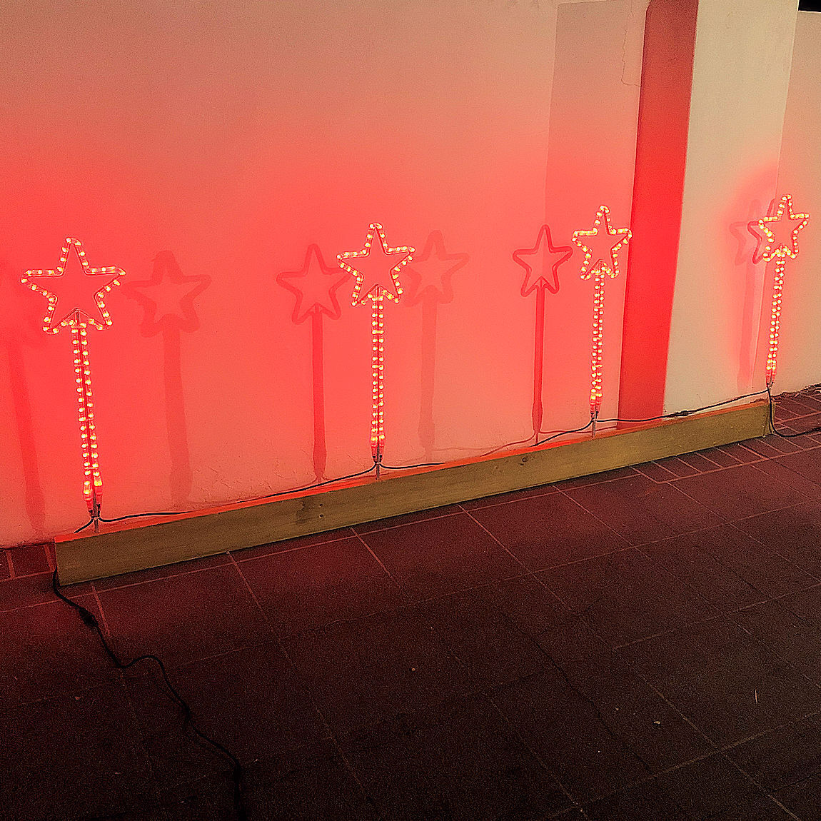 RGB 4 Star Stakes Rope Light Motif | Christmas Complete