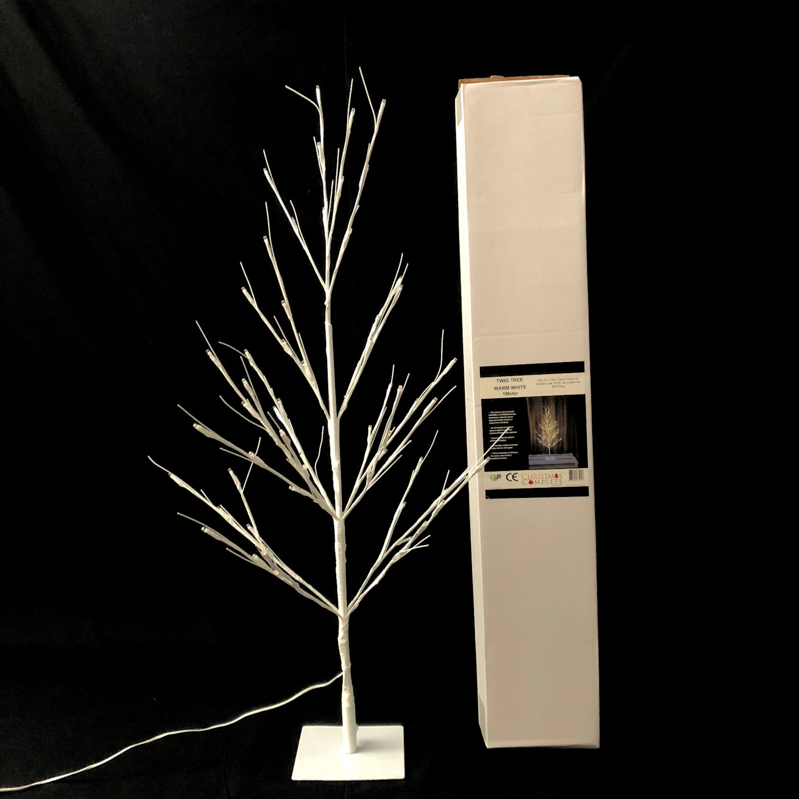 Buy New Indoor/Outdoor White Birch Twig Tree Light LED 1m | Christmas ...