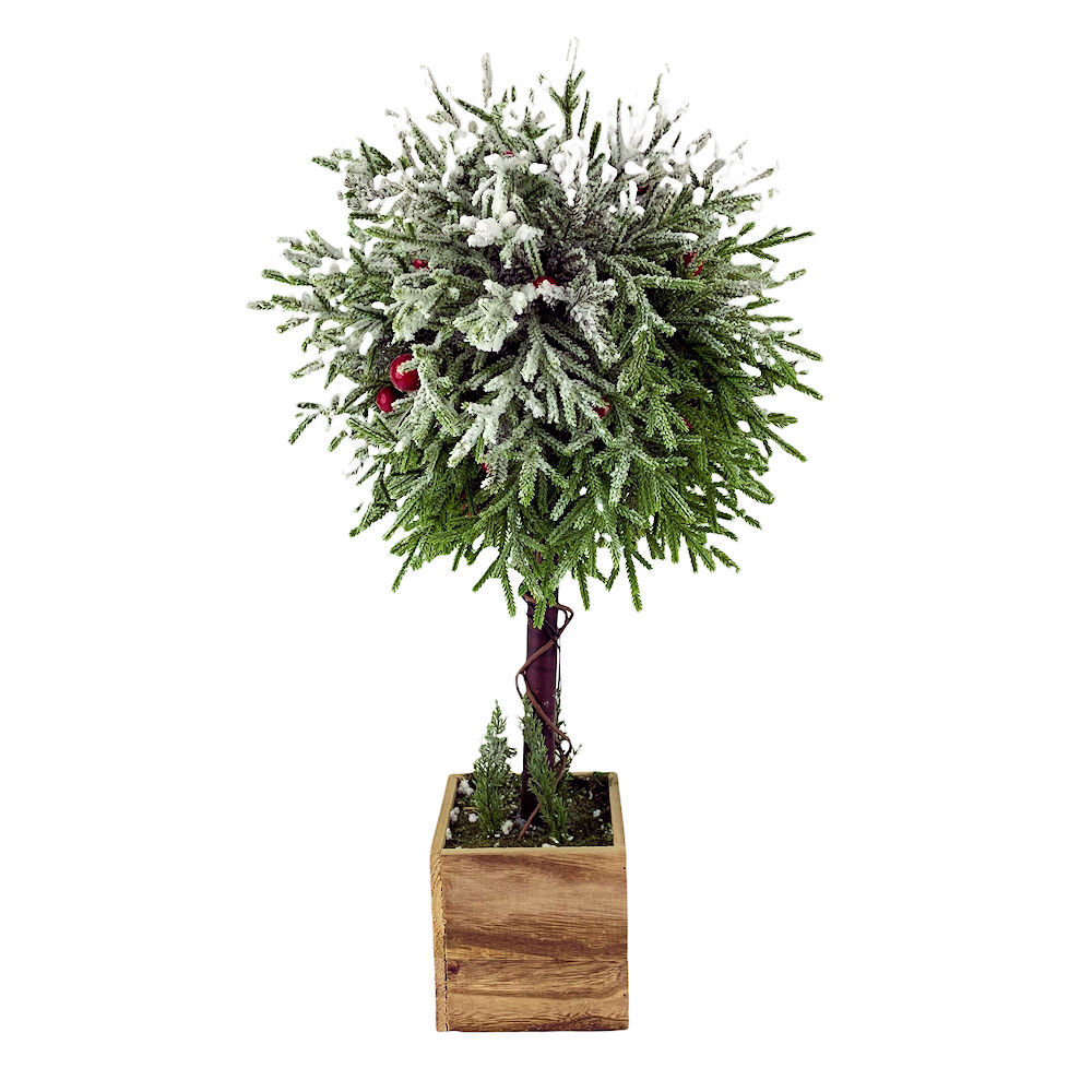 LED Red Berry Topiary Tree 60cm | Christmas Complete