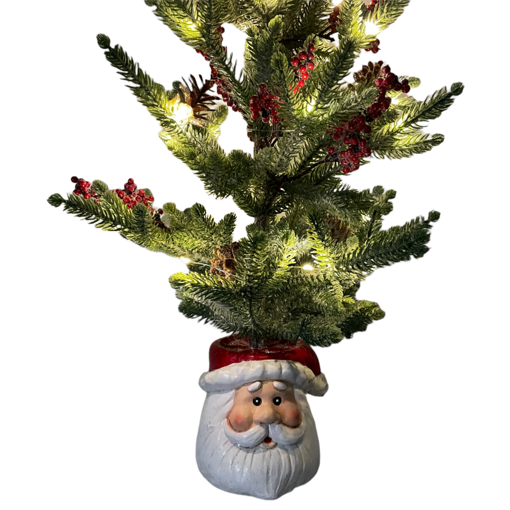 Santa Pot Tabletop Tree LED 55cm | Christmas Complete
