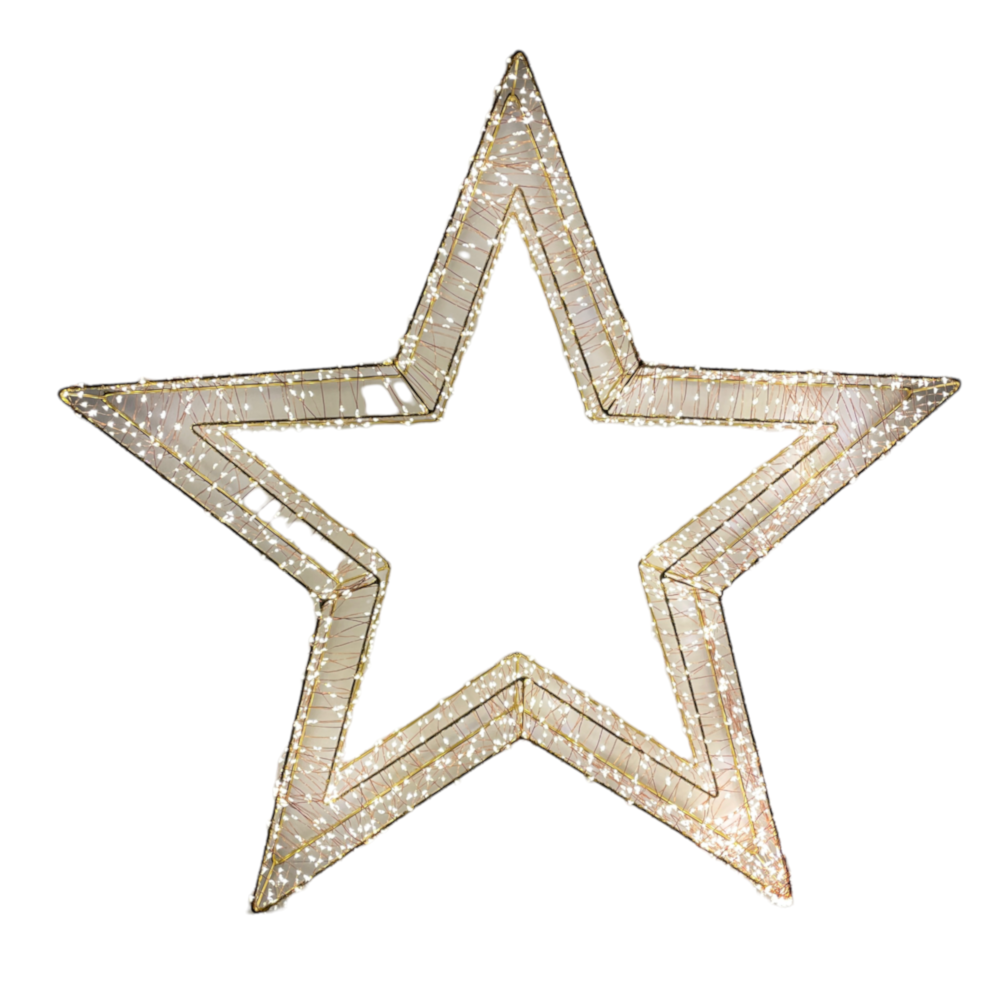 3D Star Metal Frame 1700L 75cm | We'll make your Christmas Complete