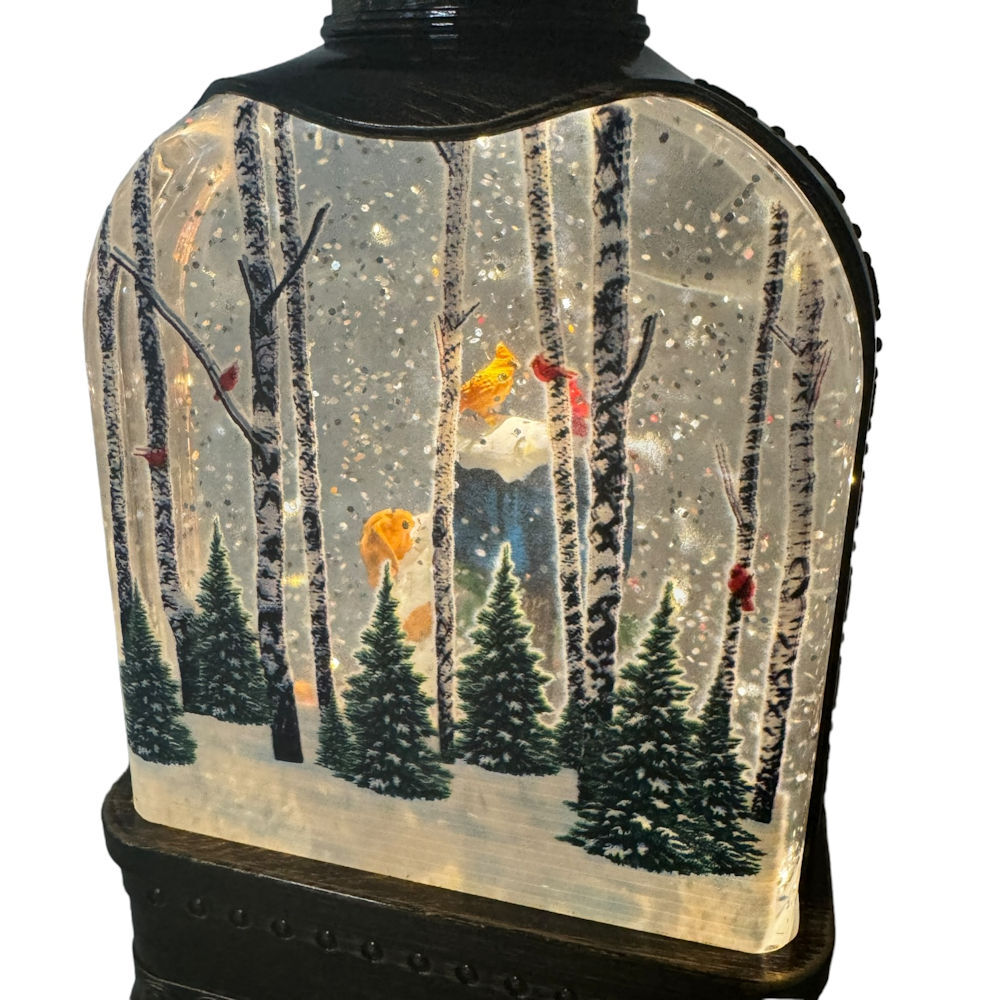 Lantern Brass Medium Mail Box | Christmas Complete