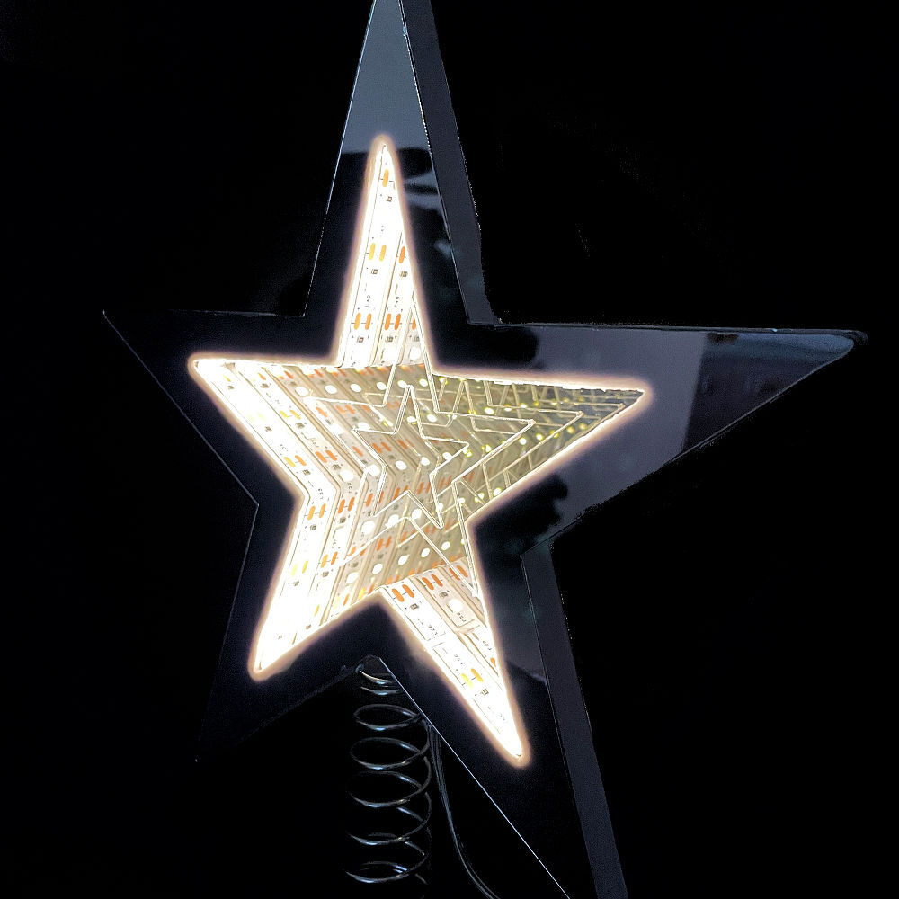 Infinity Tree Top Star White 23cm | We'll make your Christmas Complete