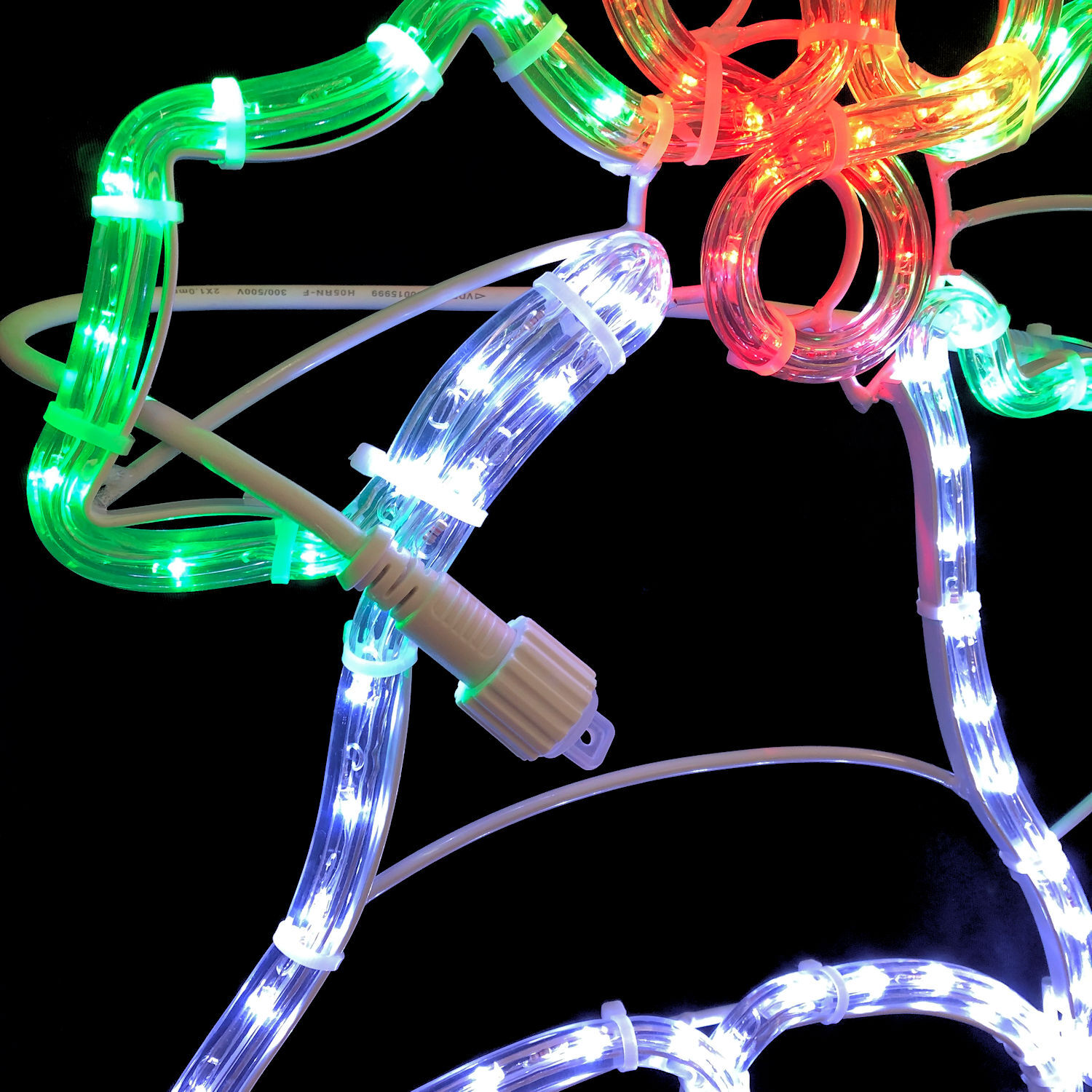 Christmas Bells & Holly 50cm Rope Light Motif | Christmas Complete