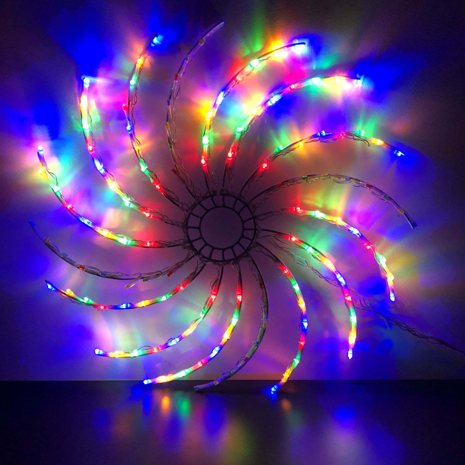 Buy New LED Spinner Rainbow Multicolour 50cm SET of 3 | Christmas Complete