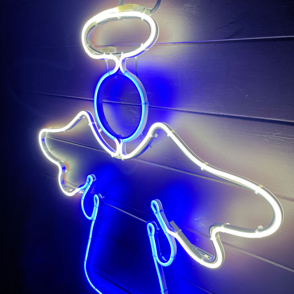 Neon Angel Blue White 77cm | Christmas Complete