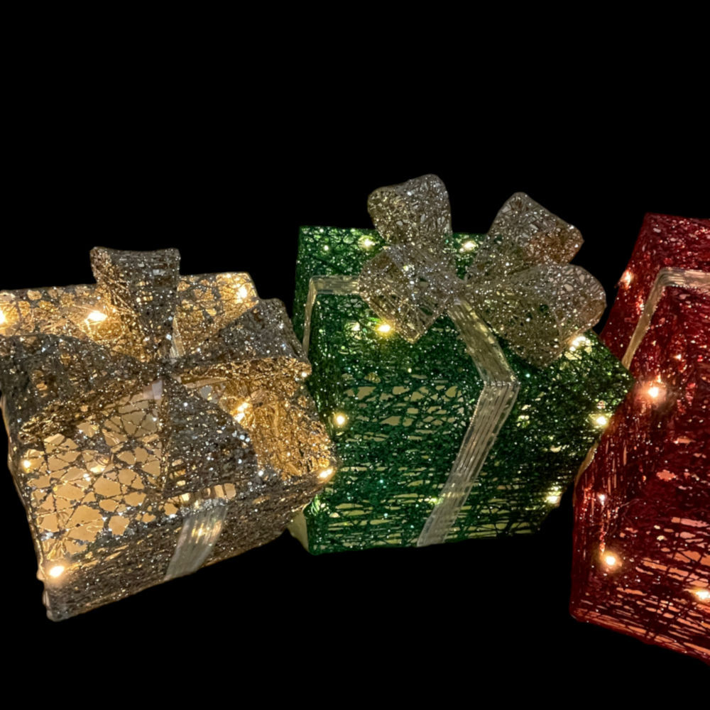 LED Jumbo Presents 3pc Twinkle effect | Christmas Complete