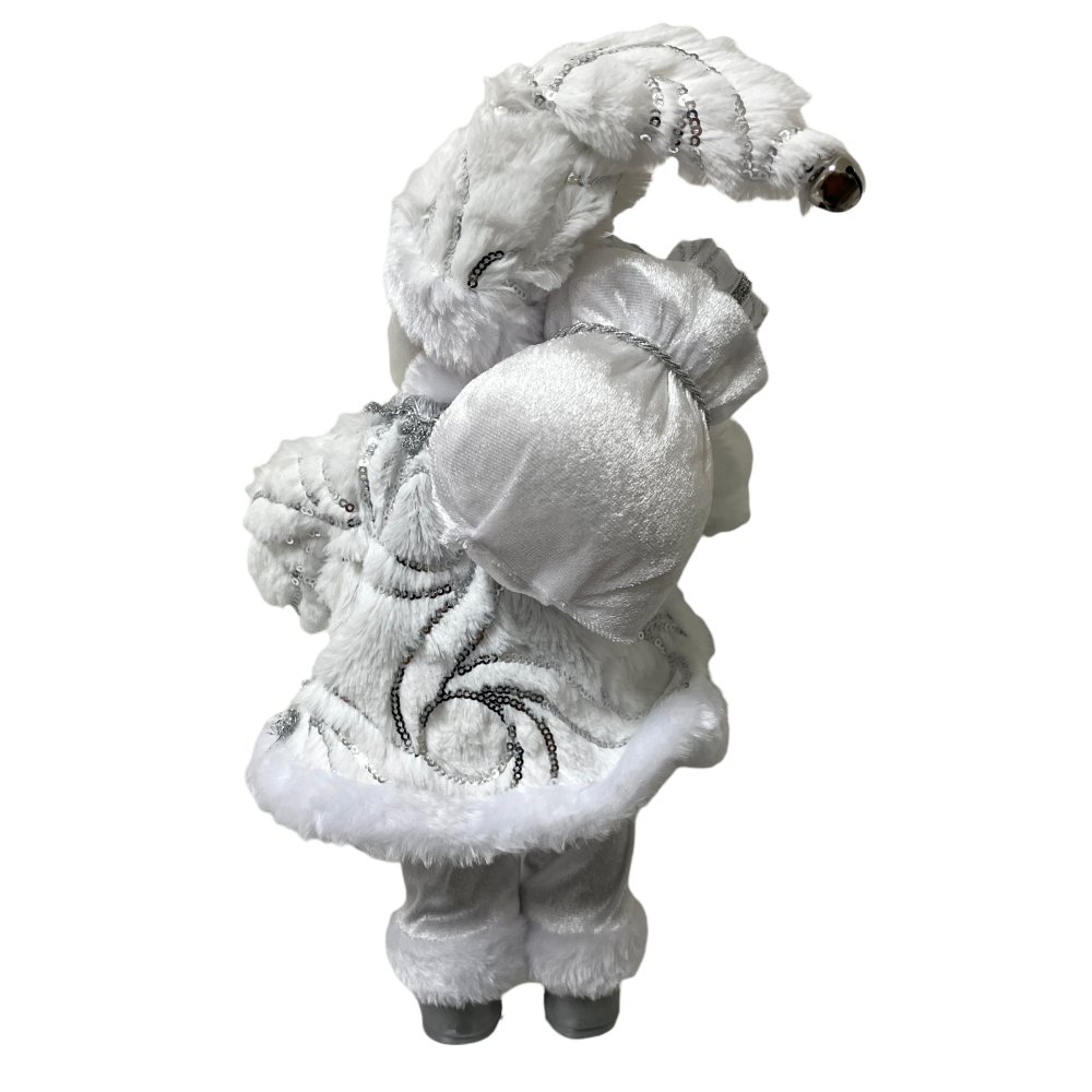 Standing Santa Silver 30cm | Christmas Complete