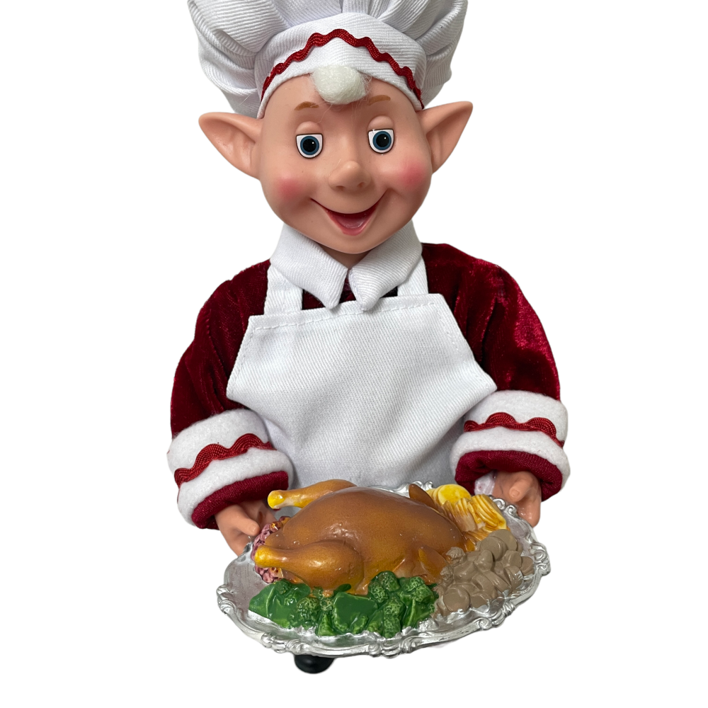 Standing Elf Roast Cook 30cm | Christmas Complete