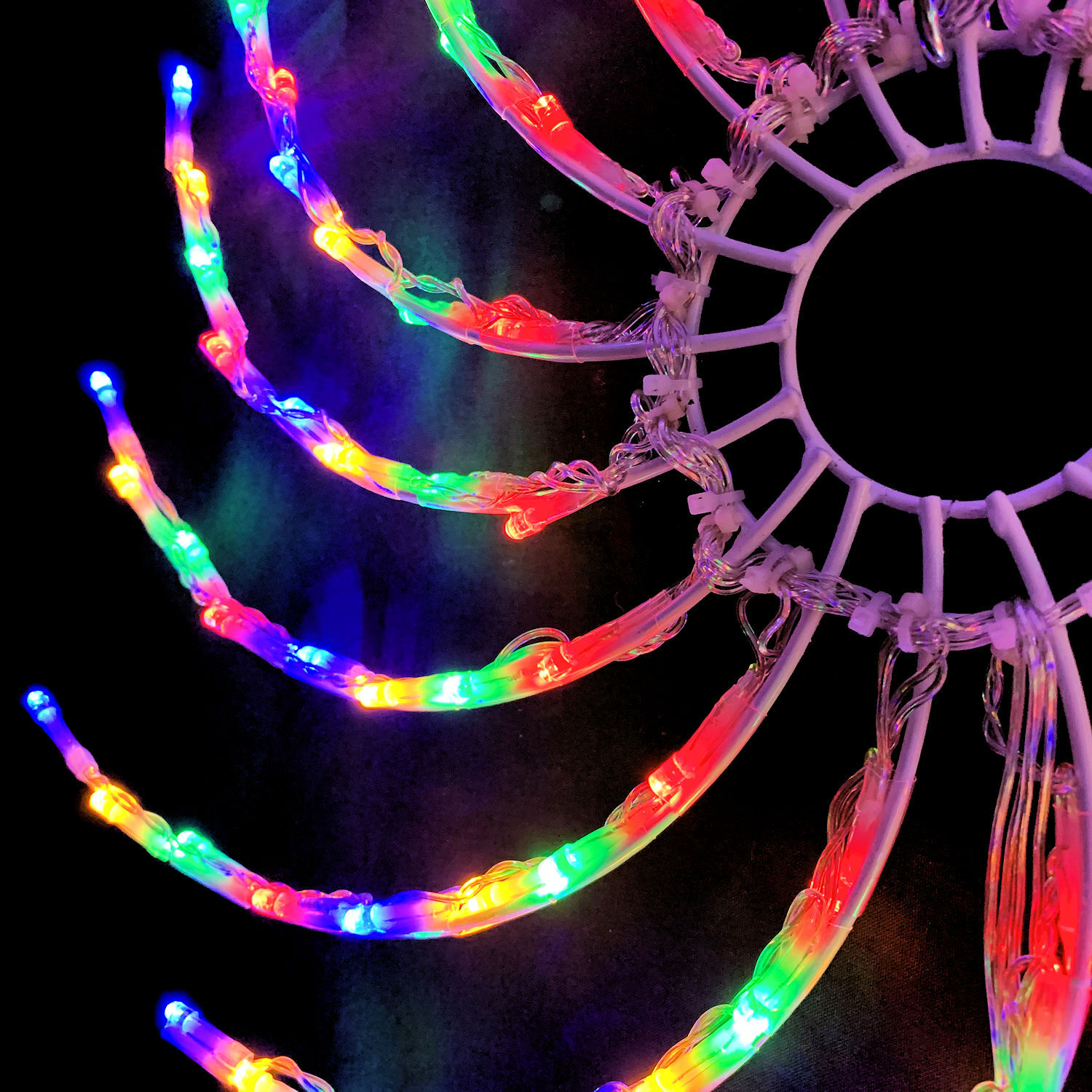 Buy New LED Spinner Rainbow Multicolour 50cm SET of 3 | Christmas Complete