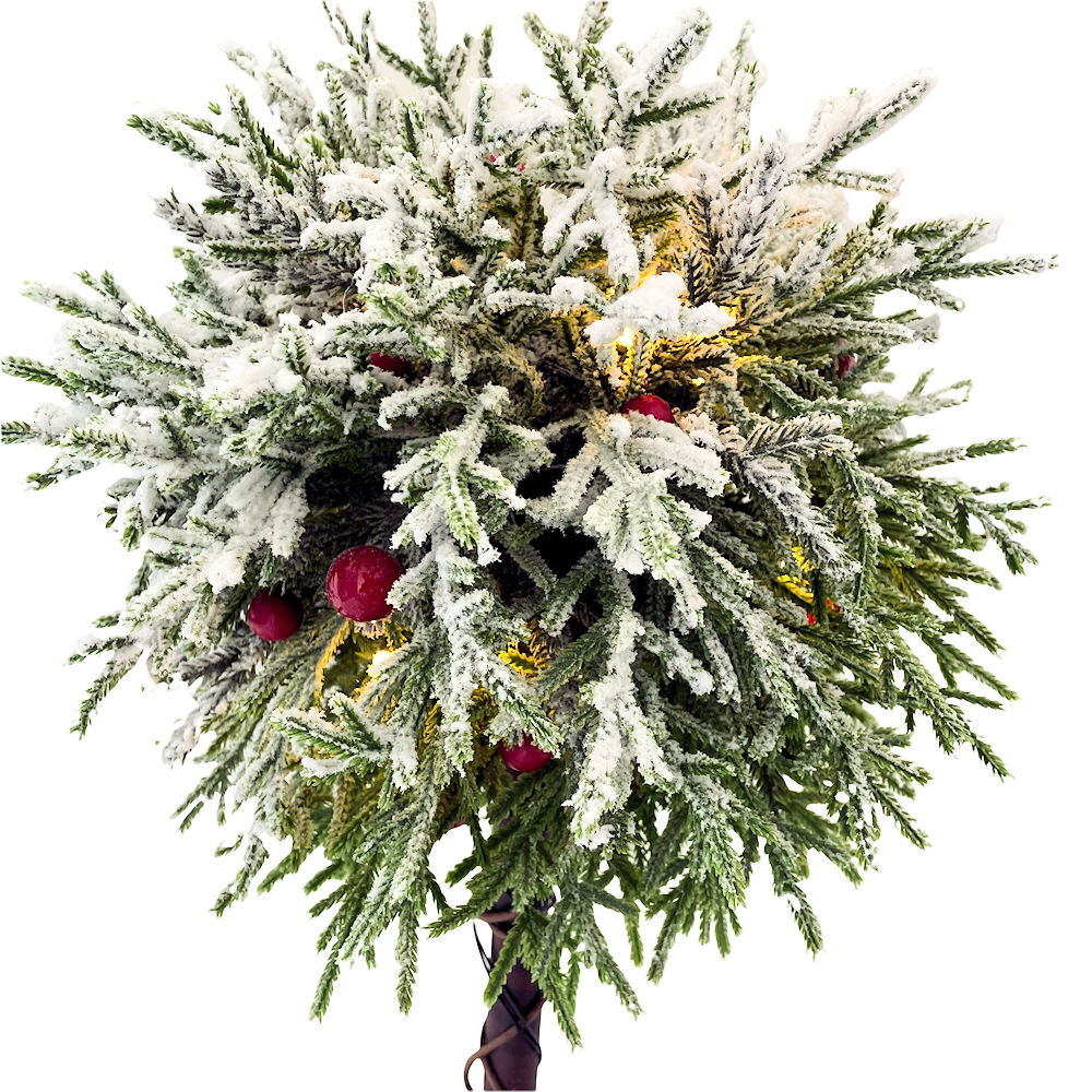 LED Red Berry Topiary Tree 45cm | Christmas Complete