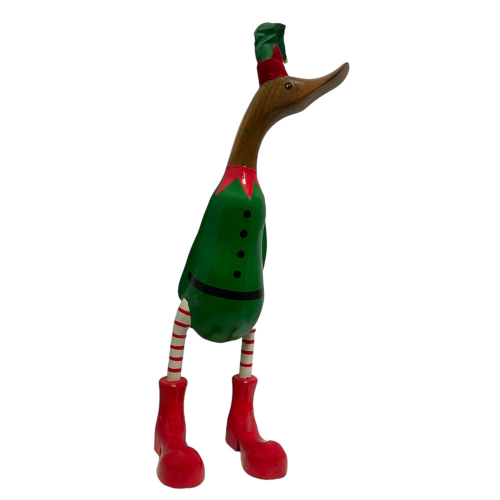 Elf Duck Red & Green 35cm | Christmas Complete