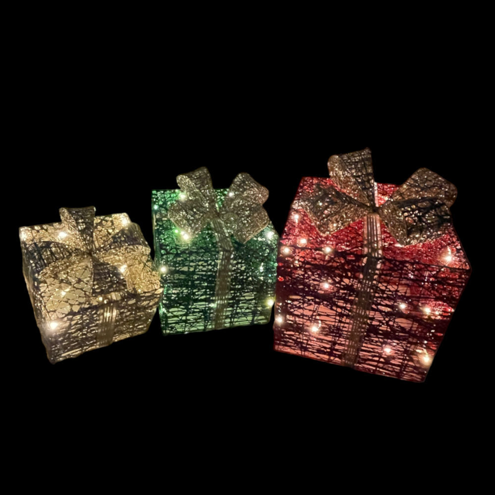 LED Jumbo Presents 3pc Twinkle effect | Christmas Complete