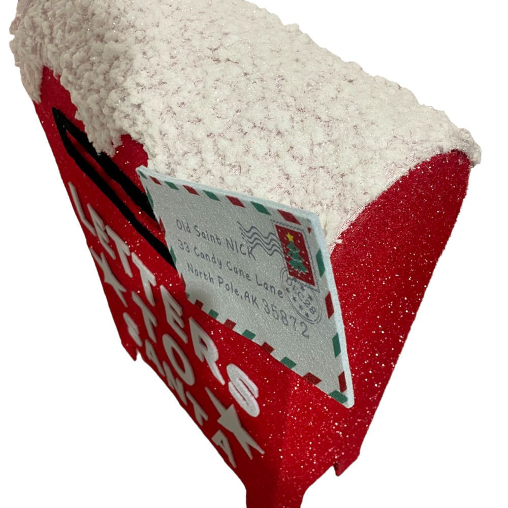 LED Mesh Santa Letter Box 72x46x20cm | Christmas Complete