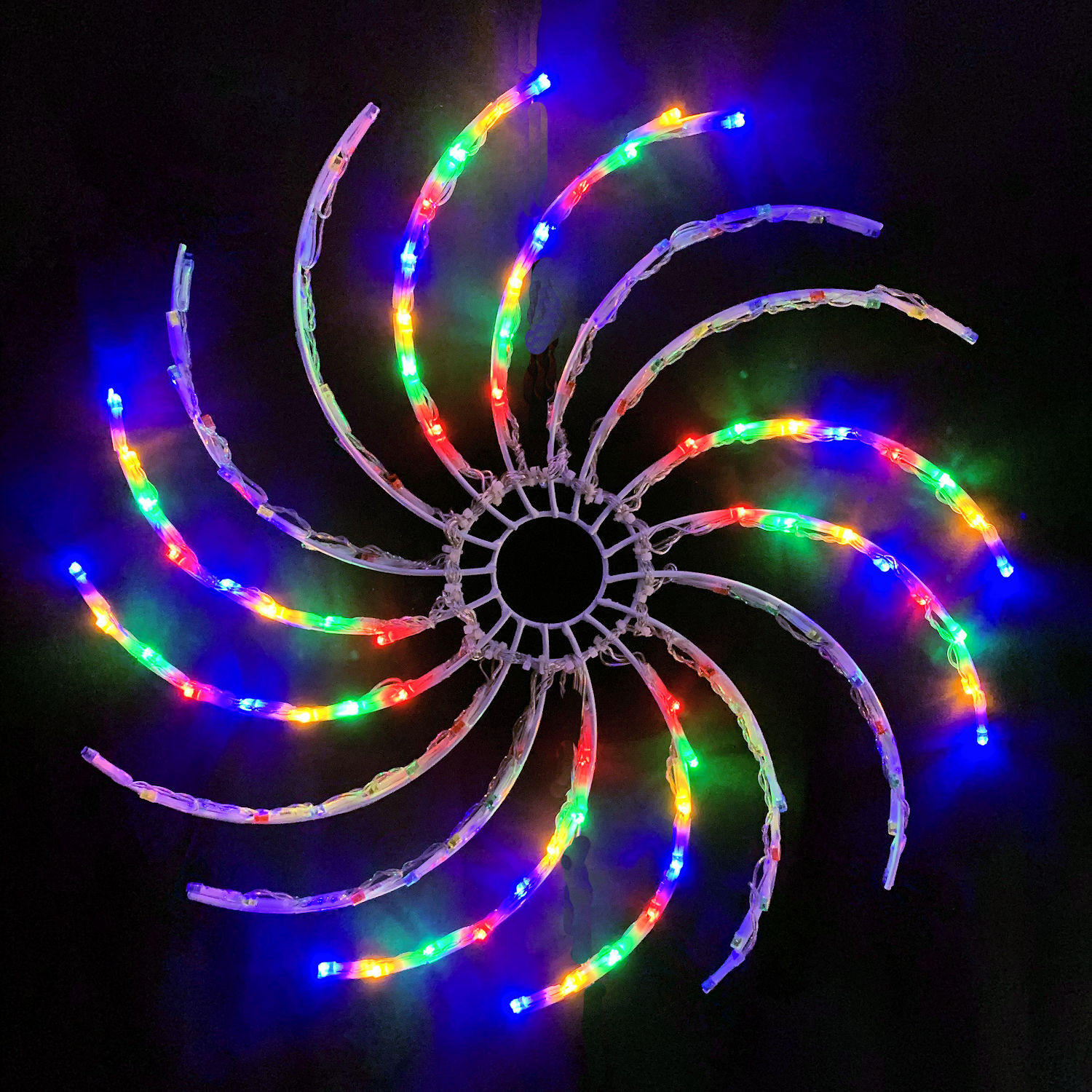Buy New LED Spinner Rainbow Multicolour 50cm SET of 3 | Christmas Complete