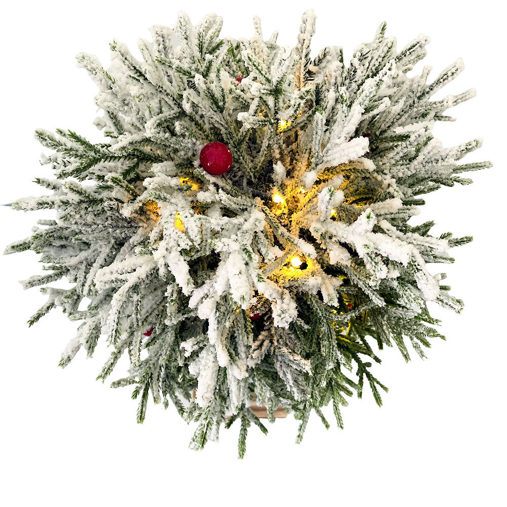 LED Red Berry Topiary Tree 45cm | Christmas Complete