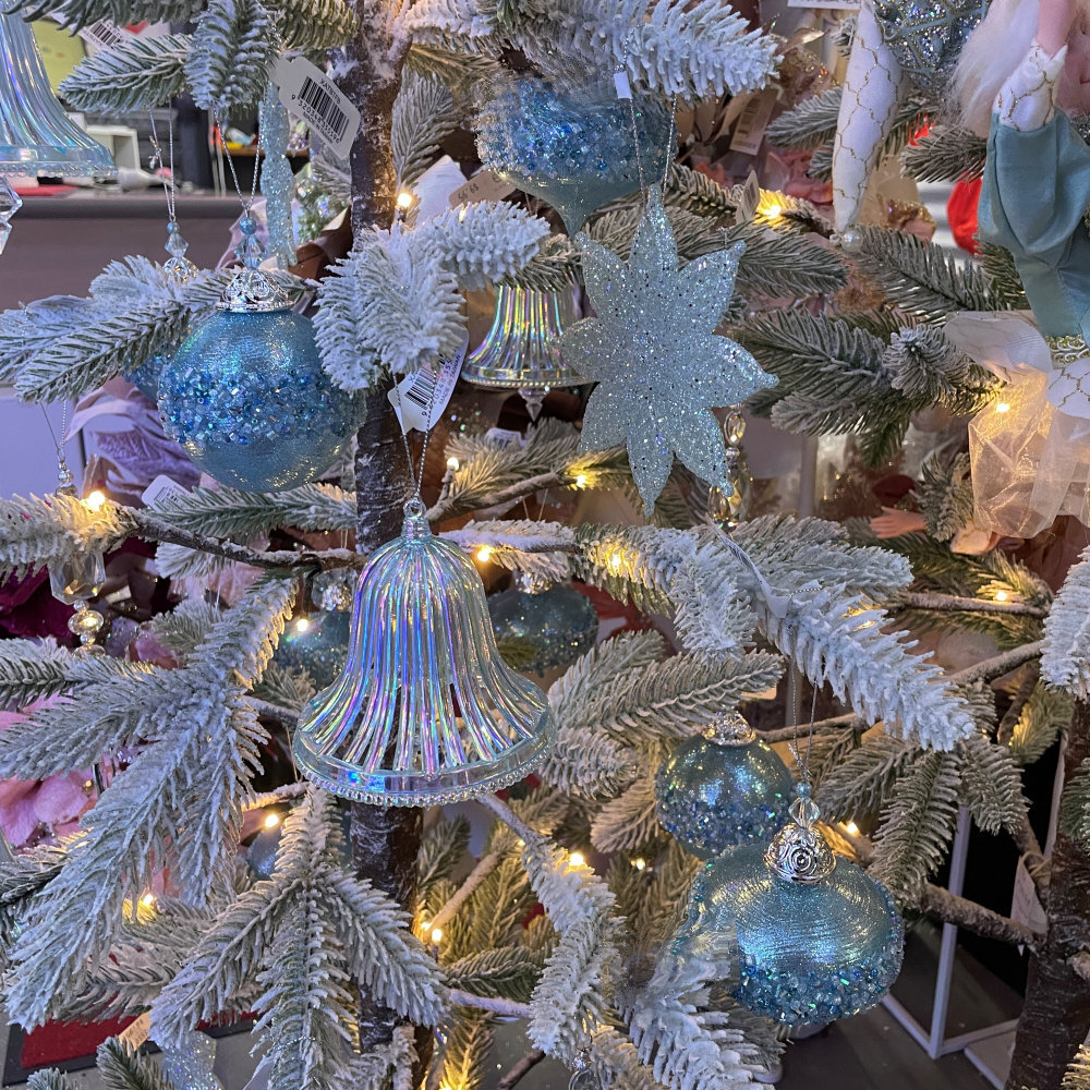 Tiffany Blue Liberty Bell Hanging 9cm | Christmas Complete