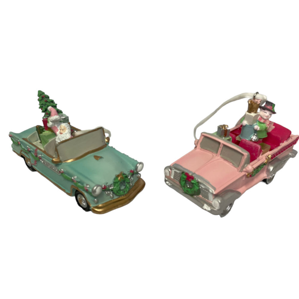 Vintage Cars Hanging Green | Christmas Complete