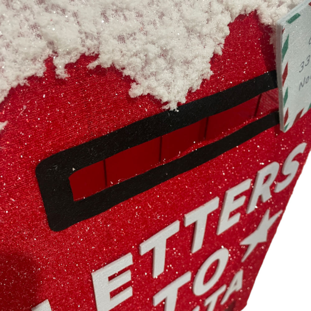 LED Mesh Santa Letter Box 72x46x20cm | Christmas Complete