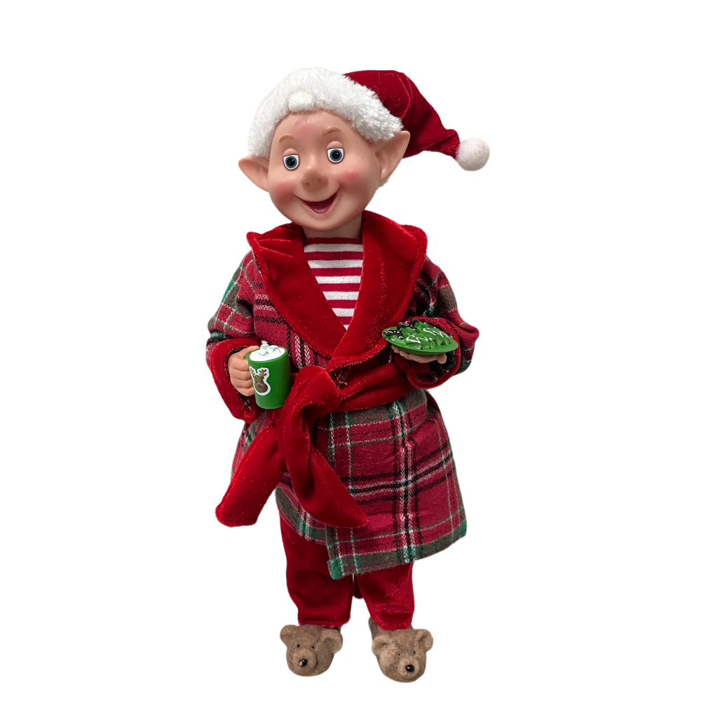 Standing Elf Bedtime 30cm | Christmas Complete