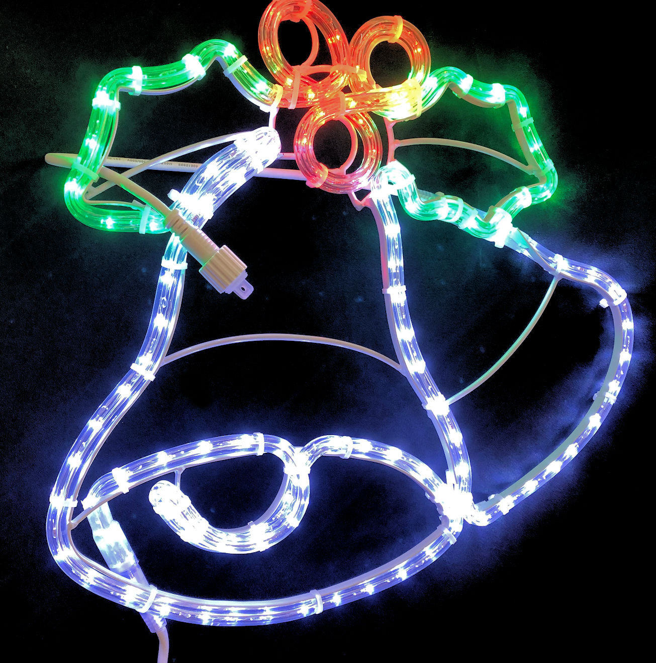 Christmas Bells & Holly 50cm Rope Light Motif | Christmas Complete