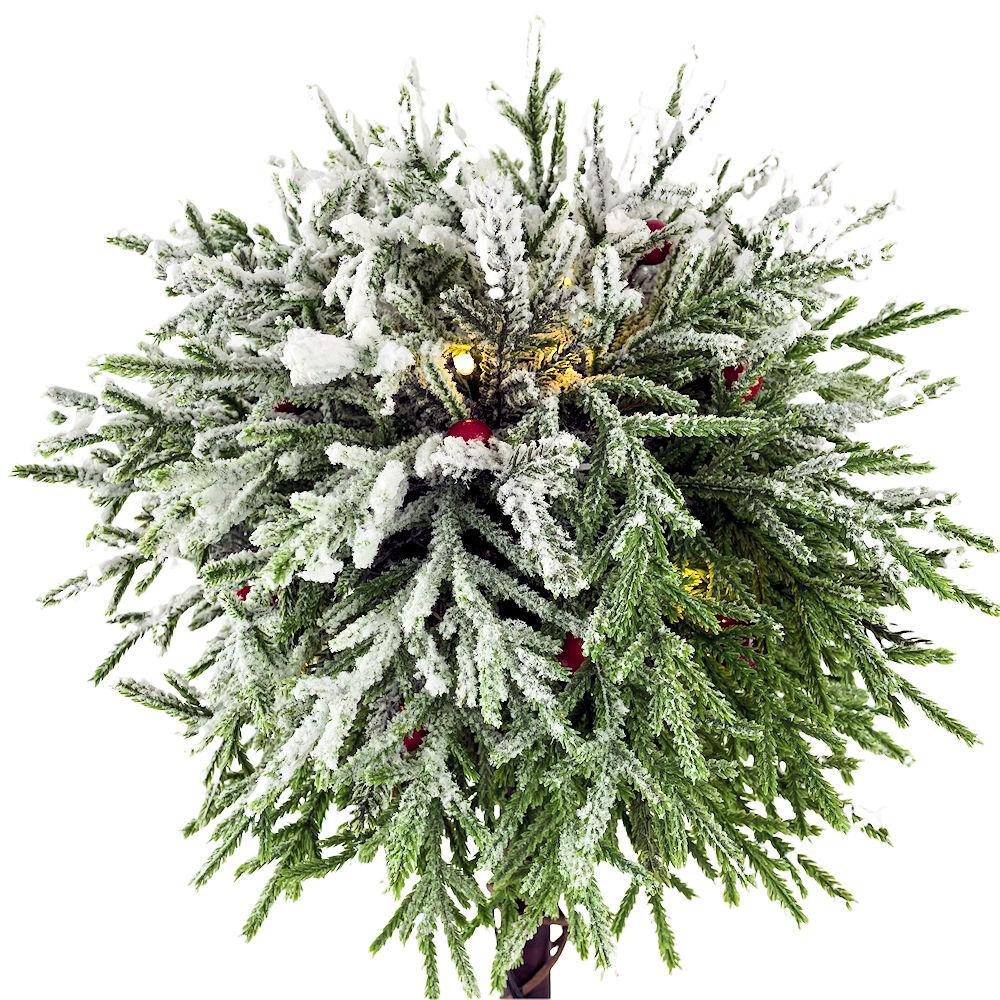 LED Red Berry Topiary Tree 45cm | Christmas Complete