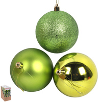 Sage Baubles 6 Pack x 6cm | Christmas Complete